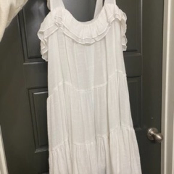 Aakaa | Dresses | Aaka White Strap Tie Min Dress | Poshmark